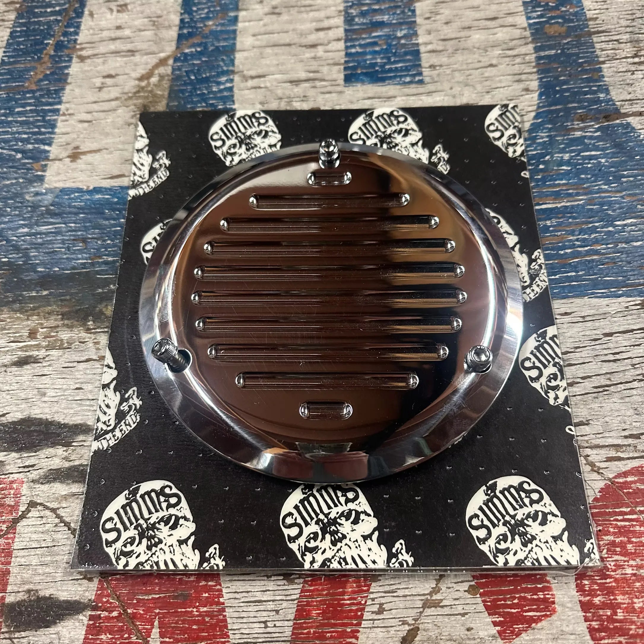 SIMMS Derby Cover -Ball Milled – Simms Custom Cycles