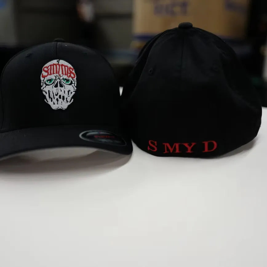 SIMMS Skull S MY D Logo Hat -Black – Simms Custom Cycles