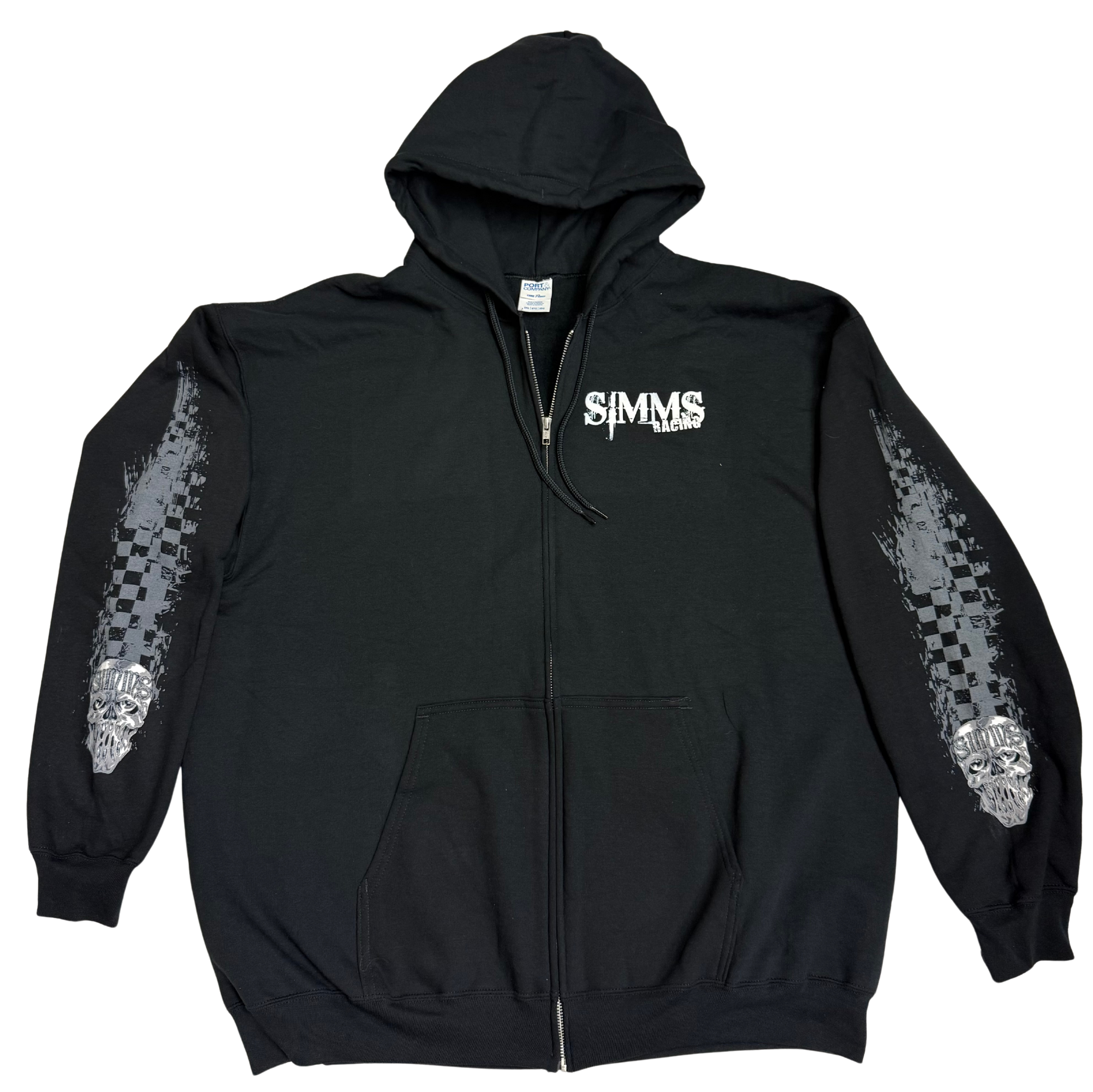 SIMMS Racing Arms Zipper Hoodie -Black – Simms Custom Cycles