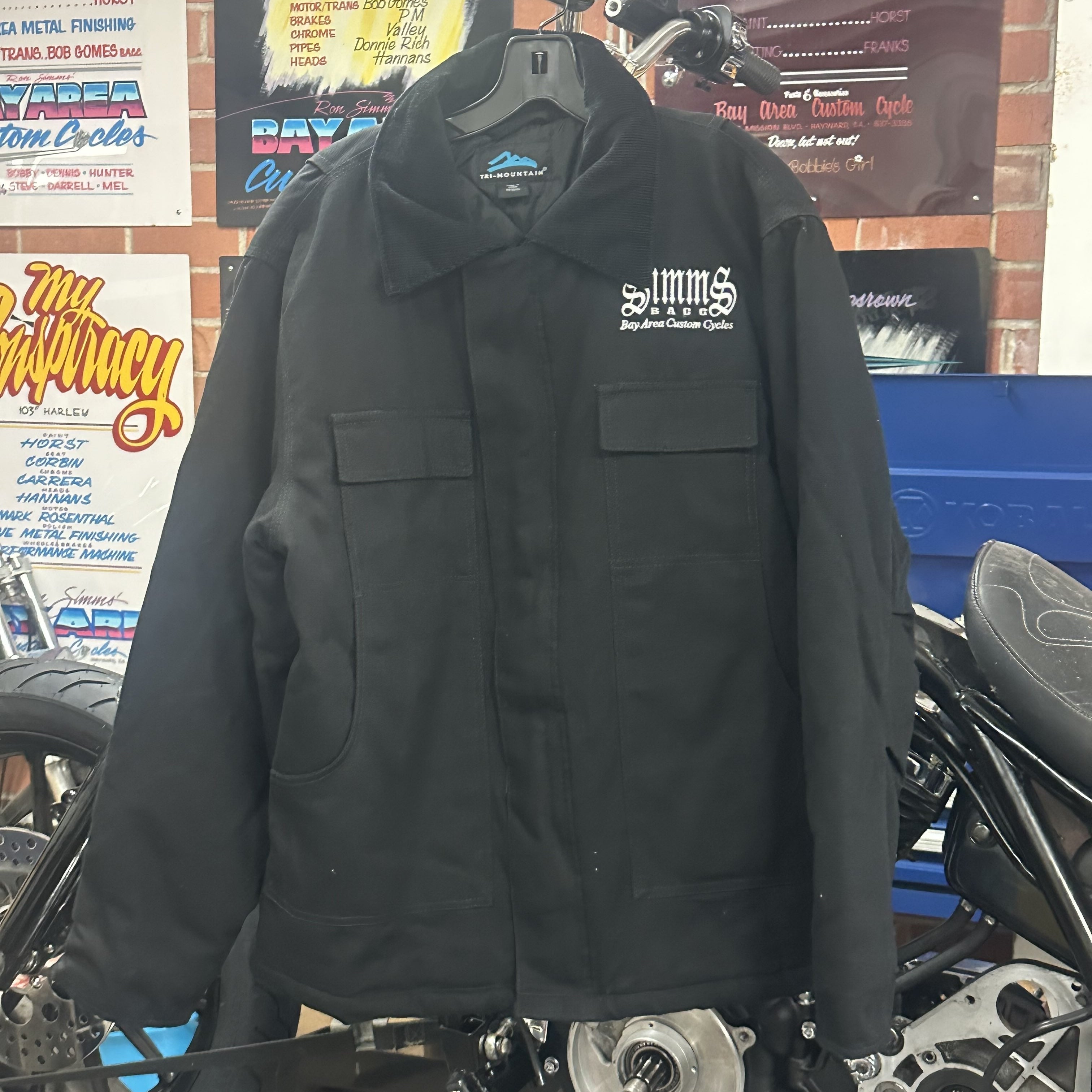 SIMMS Racing Skull Jacket -Black – Simms Custom Cycles