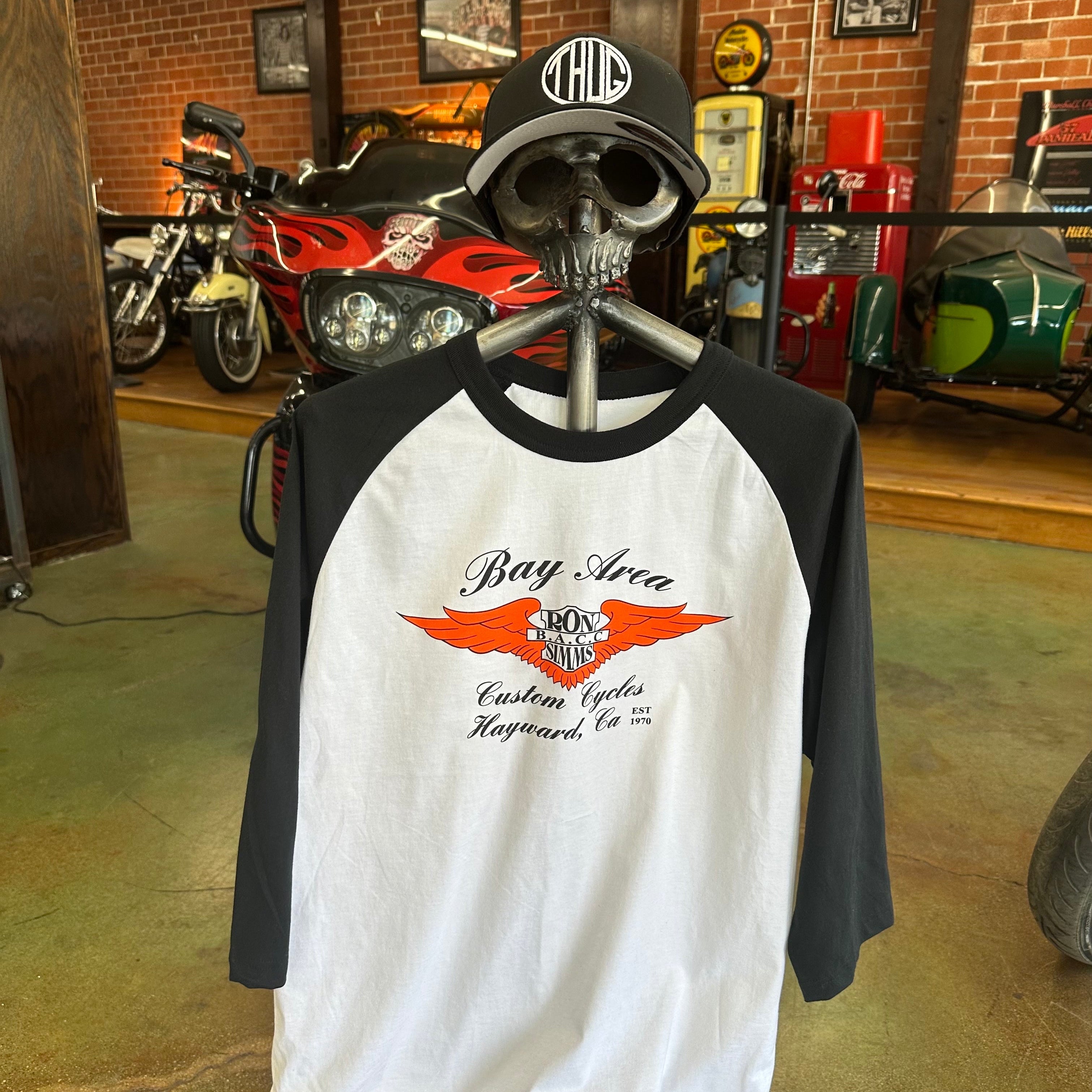 SIMMS Classic Wings Bay Area 70 Tee#12737 Sturgis-Shirt J-White/Black ...